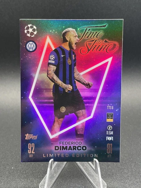 LIMITED EDITION FEDERICO Dimarco Match Attax 2024/2025 Time to Shine 24 ...