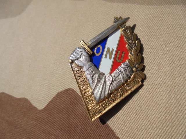 INSIGNE BATAILLON FRANÇAIS ONU Drago Olivier Metra. EUR 9,30 - PicClick FR