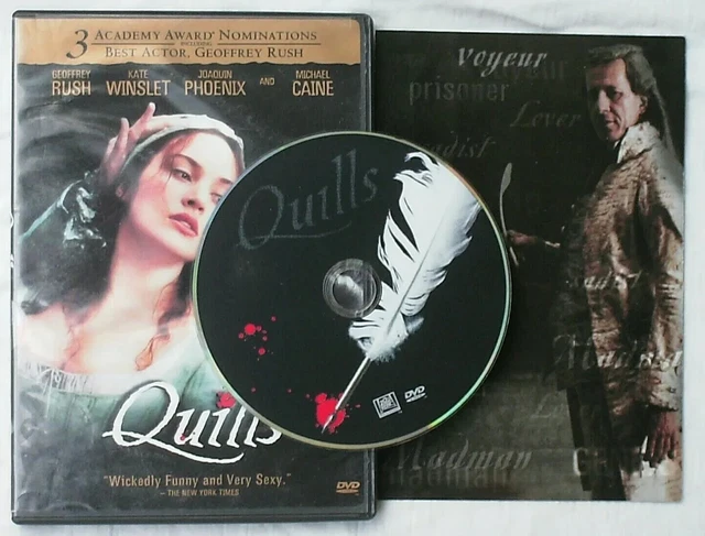 PHILIP KAUFMAN QUILLS Region 1 DVD Kate Winslet Geoffrey Rush Marquis ...