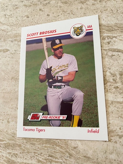 1991 IMPEL AAA Pre-Rookie Card #529 Scott Brosius - Tacoma Tigers - MT ...