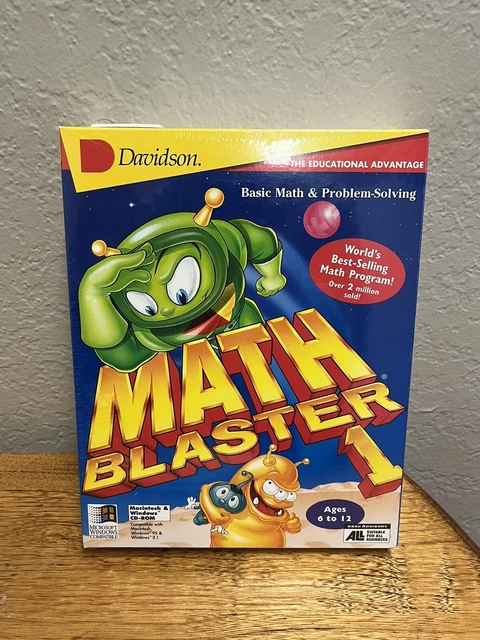 SEALED MATH BLASTER 1 VTG In Search Of Spot Davidson Mac And Windows ...