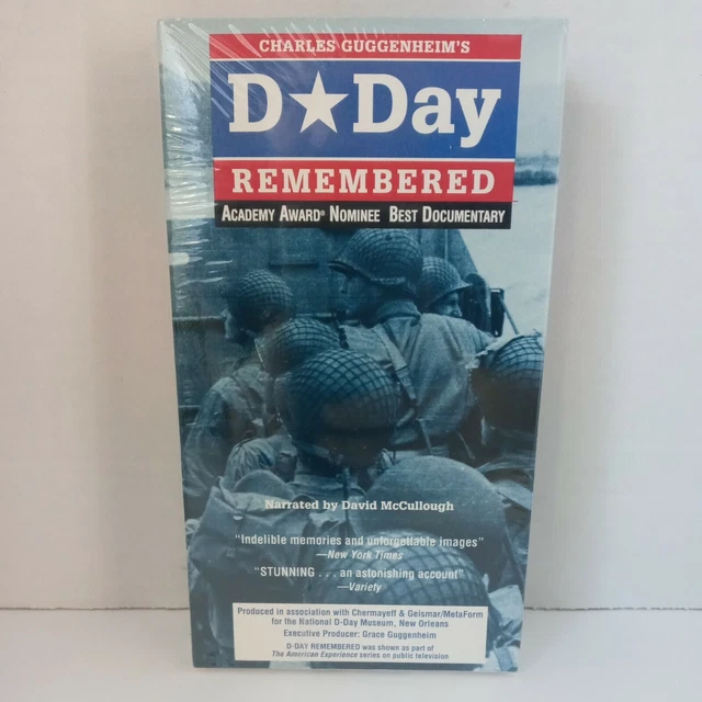 CHARLES GUGGENHEIM D-DAY Remembered VHS Tape Collectible New, Sealed £ ...