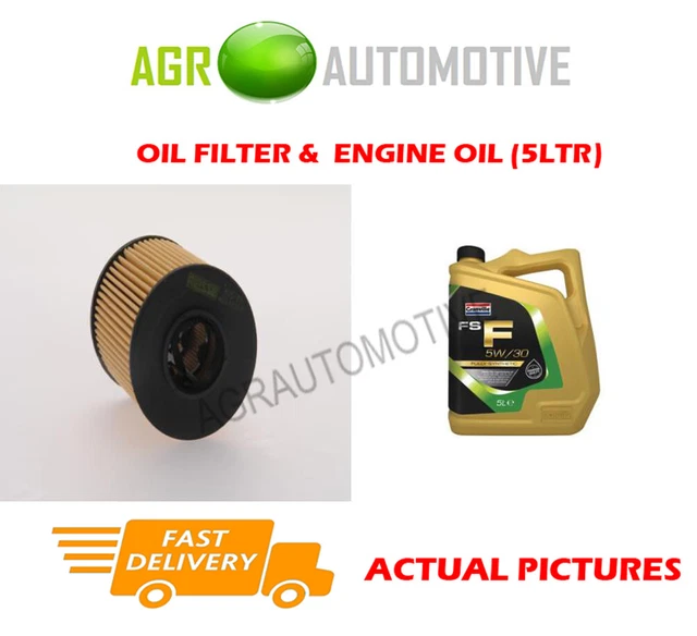DIESEL OIL FILTER + Fs F 5W30 Engine Oil For Ford C-Max 2.0 116 Bhp ...