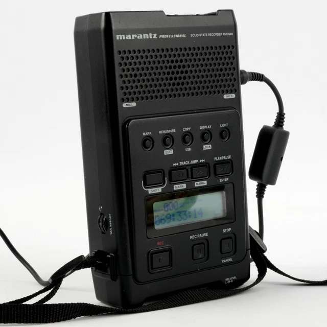 MARANTZ PMD660 PROFESSIONAL Solid State Recorder | Portable Digital XLR ...