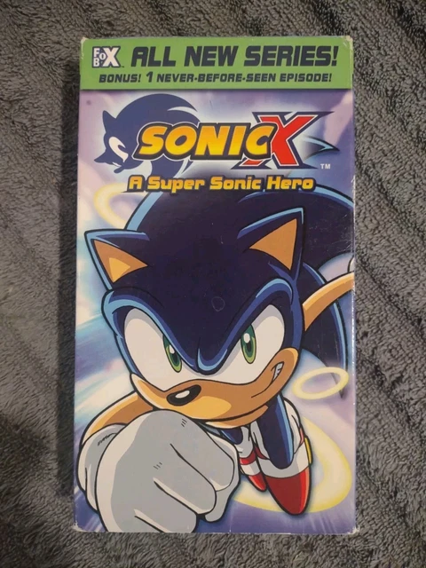 SONIC X A Supersonic Hero the hedgehog Vintage animated VHS Movie 2004 ...