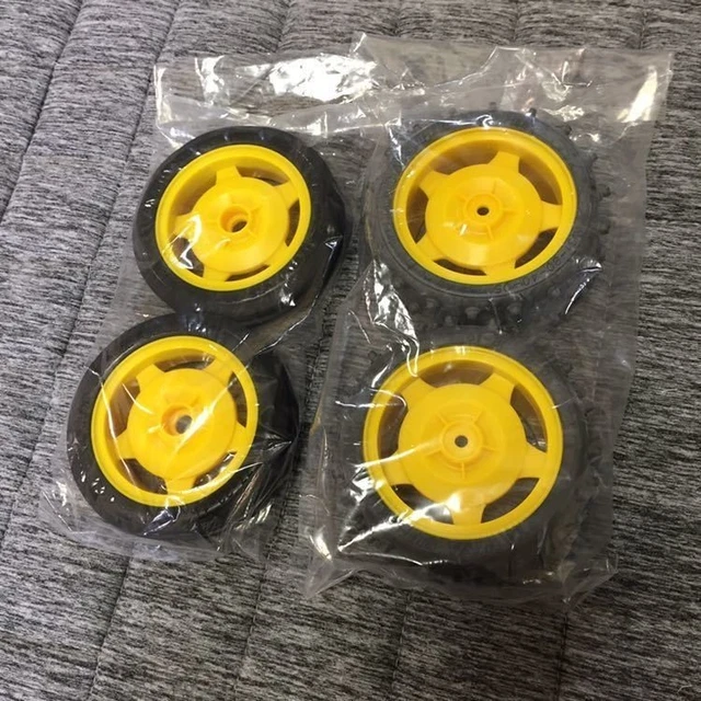 TAMIYA SUPER FIGHTER G Tires Wheels Front and Rear Set for 1 car TAMIYA ...