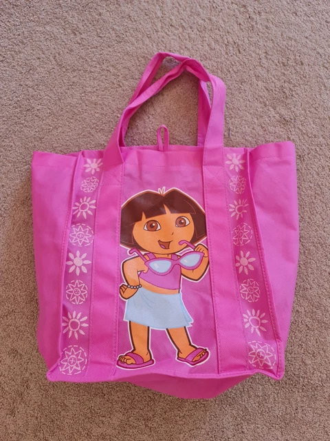 DORA THE EXPLORER tote bag kids reusable woven pink official 2006 $14. ...