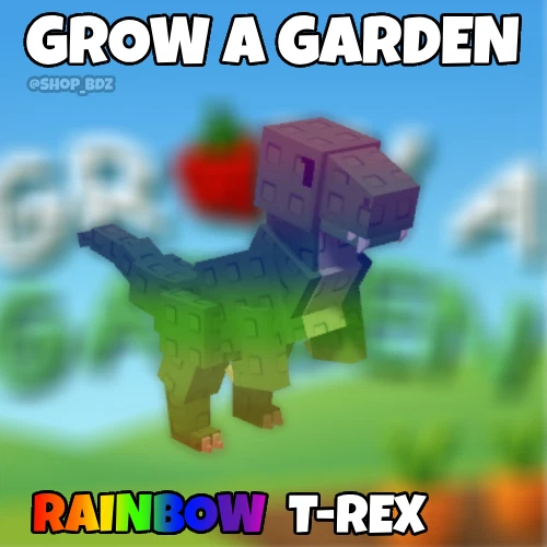 RAINBOW T-REX 🌈 - Grow a Garden | GAG $24.17 - PicClick CA