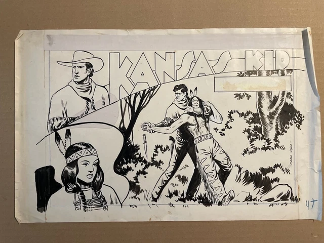 KANSAS KID - Original de couverture signé - Carlo Cossio - BE EUR 149 ...