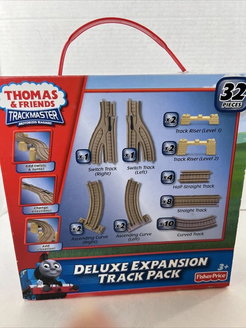 THOMAS AND FRIENDS Trackmaster Deluxe Expansion Track Pack - 32 Pieces ...