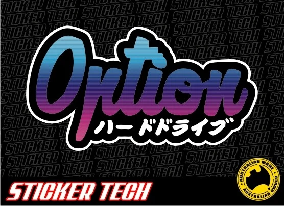 JDM OPTION MAGAZINE Vinyl Sticker Decal Suits Drift Track Car Japanese ...