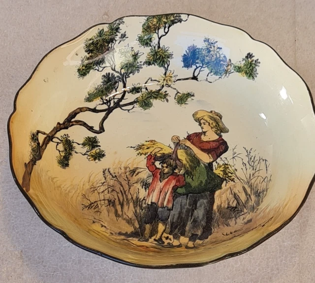 ROYAL DOULTON THE Gleaners Bowl, English Old Scenes £19.36 - PicClick UK