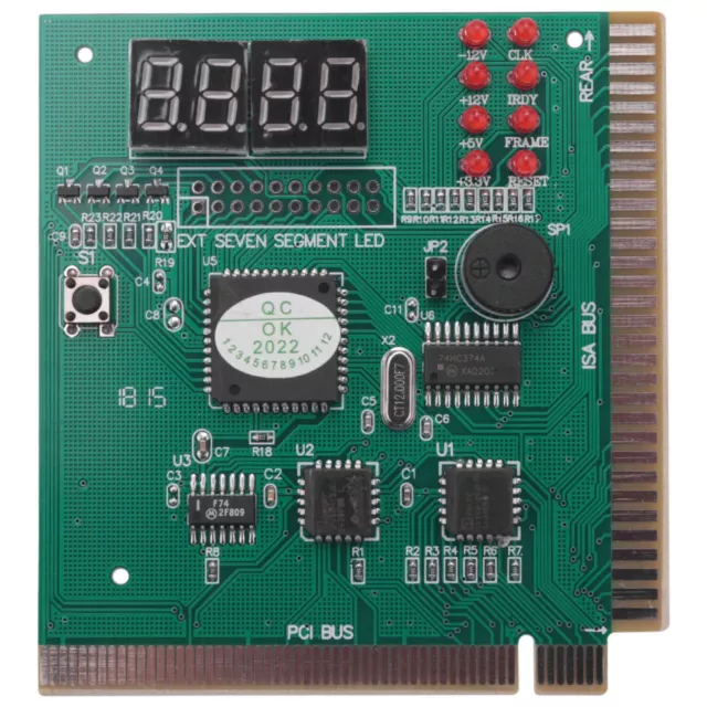 Pc Motherboard Diagnostic Card 4 Digit Pci Isa Post Code Analyzer