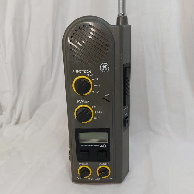 GE WEATHERBAND 40 Handheld CB Radio Model No. 3-5985A Tested $55.10 ...