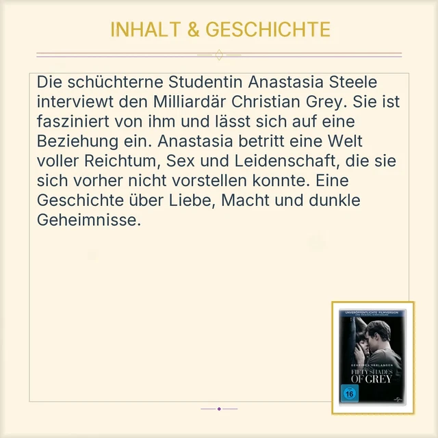 FIFTY SHADES OF Grey Geheimes Verlangen DVD Liebesfilm Universal Music ...