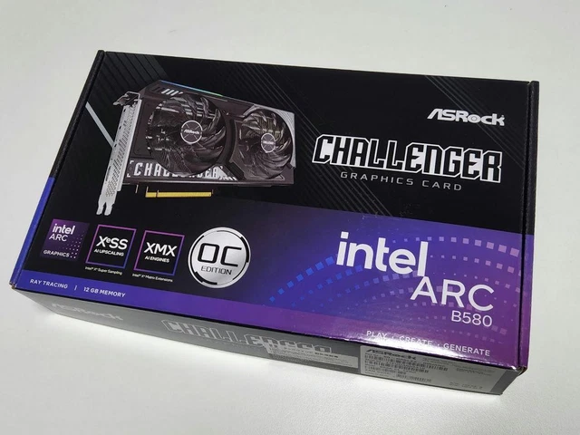 ASROCK INTEL ARC B580 GPU Graphics Card Used Low Hours Benchmark Tested ...