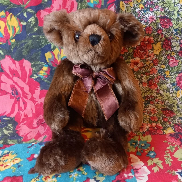 AURORA 11& TEDDY Original Brown Bear Soft Toy Plush Collectible £8.50 ...