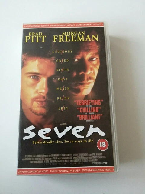 SEVEN VHS VIDEO BRAD PITT MORGAN FREEMAN £0.99 - PicClick UK