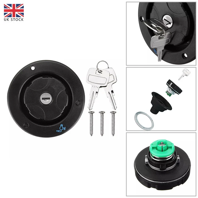 FRESH WATER LOCK Inlet Hatch Filler Cap Tank For Caravan Motorhome RV ...