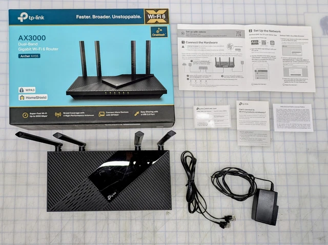 TP-LINK AX3000 WIFI 6 Router Gigabit Dual Band VPN Router, OneMesh ...