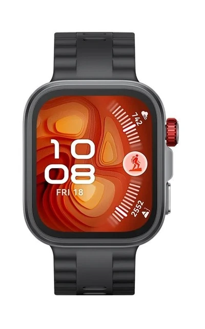 HUAWEI WATCH FIT4 Pro, 3D Fluorelastomer Black Strap, Titanium Body ...