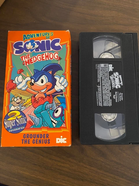 SONIC THE HEDGEHOG Vhs Cartoon Dic Kids Tv Show Grounder The Genius ...