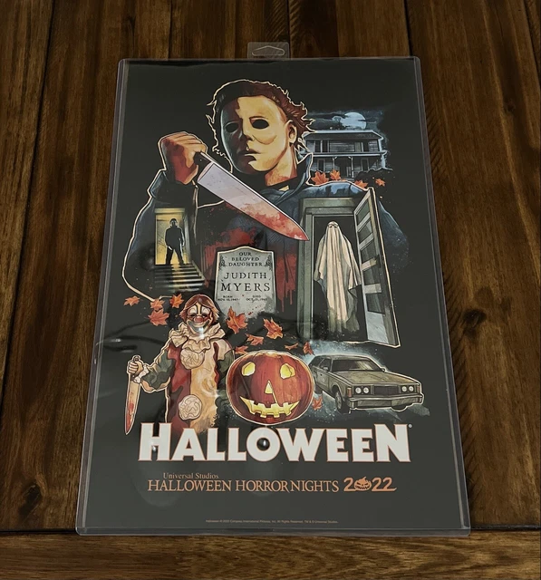 HALLOWEEN HORROR NIGHTS 2022 Universal Studios Michael Myers Poster ...