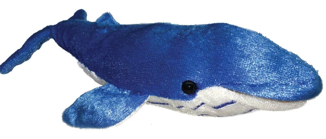 NEW PLUSH SOFT TOY Puppet Company 2110 Mini Blue Whale Finger Puppet ...