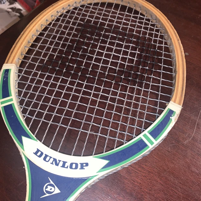 VINTAGE DUNLOP ALPHA Medium wooden tennis racket and press $12.43 ...