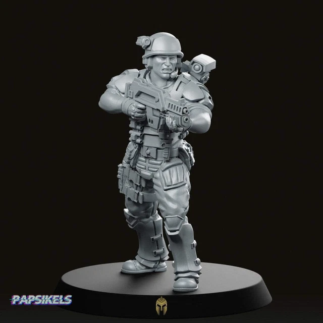 SOLDIER MATTHEW GREENSCOUT Miniature Sci-fi Stargrave 28mm - 55mm Cheap ...
