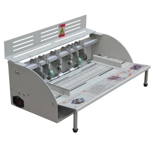 110V/220V ELECTRIC BOOK Cover Creasing Machine Card Folding Color Pages ...