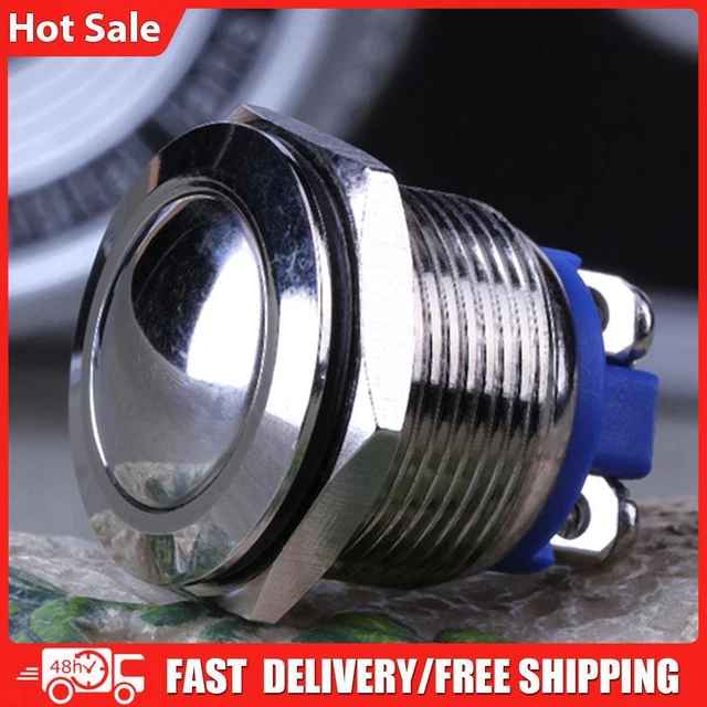 19MM MOMENTARY PUSH Button Switch Reset Type for Electronic Equipments ...