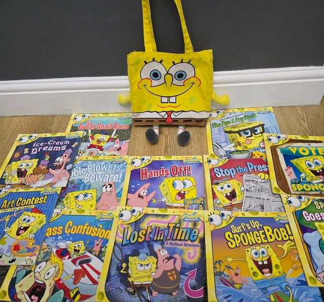 12X SPONGEBOB SQUAREPANTS Books Paperback Nickelodeon 2010 with ...