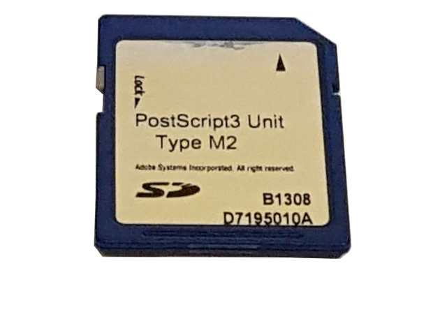 RICOH POSTSCRIPT3 UNIT Type M2 Mp C6502 Mp C8002 Pre Owned £12.00 ...