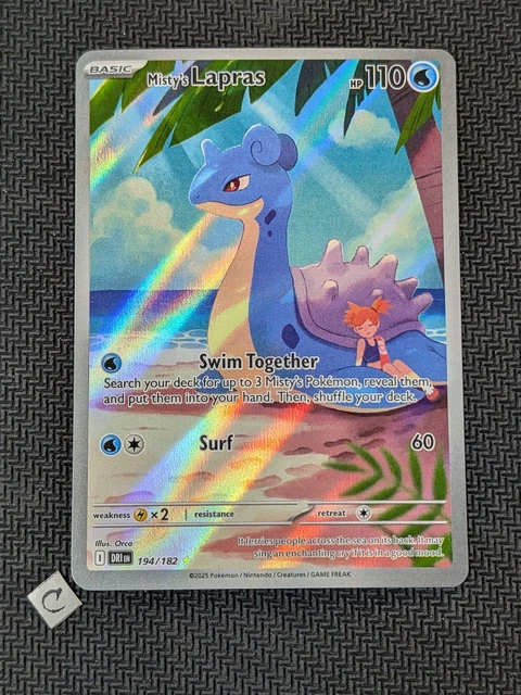 MISTY'S LAPRAS 194/182 - Destined Rivals Illustration Rare Pokemon TCG ...