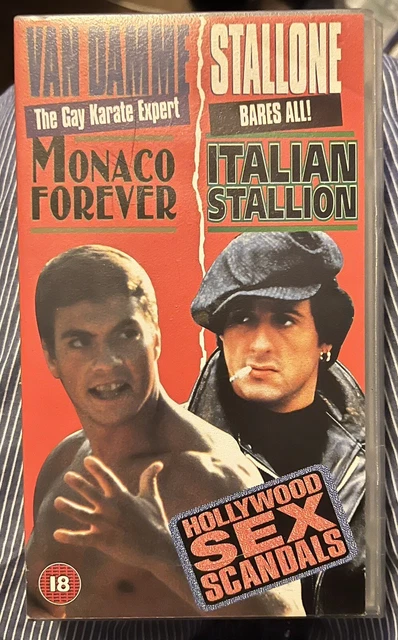 MONACO FOREVER/ITALIAN STALLION VHS JCVD van Damme PAL Video RARE £100. ...