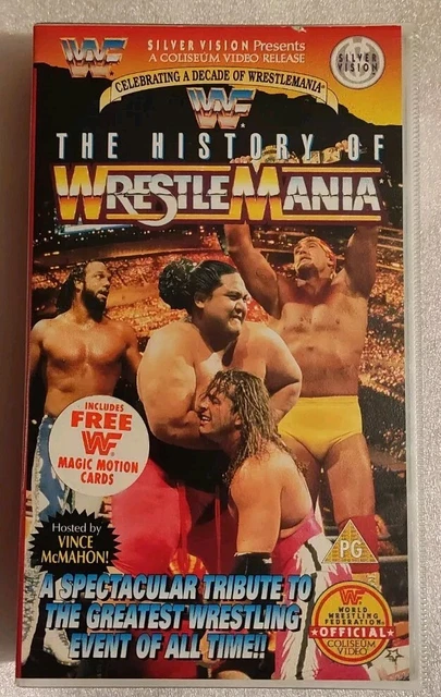 WWF VHS HISTORY of Wrestlemania Kassette - WWE Wrestling SilverVision EUR 6,00 - PicClick DE