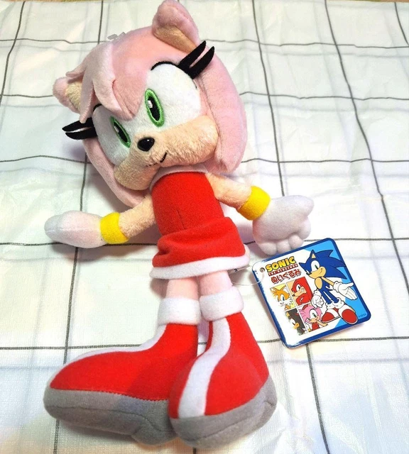 RARE SONIC THE Hedgehog Amy Rose Plush Toy with Tag Sanei Boeki M SEGA ...