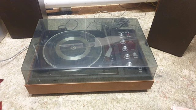 VINTAGE DYNATRON RECORD player Garrard Deck Easy Project Spares Or ...