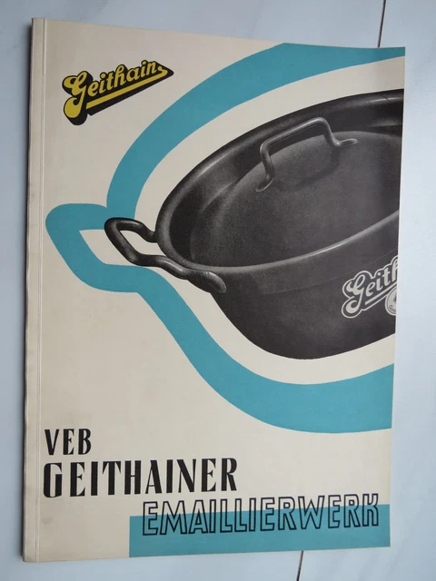 VEB GEITHAINER EMAILLIERWERK , DDR Katalog 1956 DEWAG Werbung EUR 16,99 ...