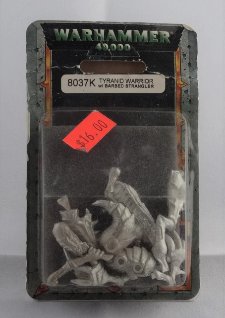 GAMES WORKSHOP TYRANIDS Tyranid Warrior with Barbed Strangler Blister ...