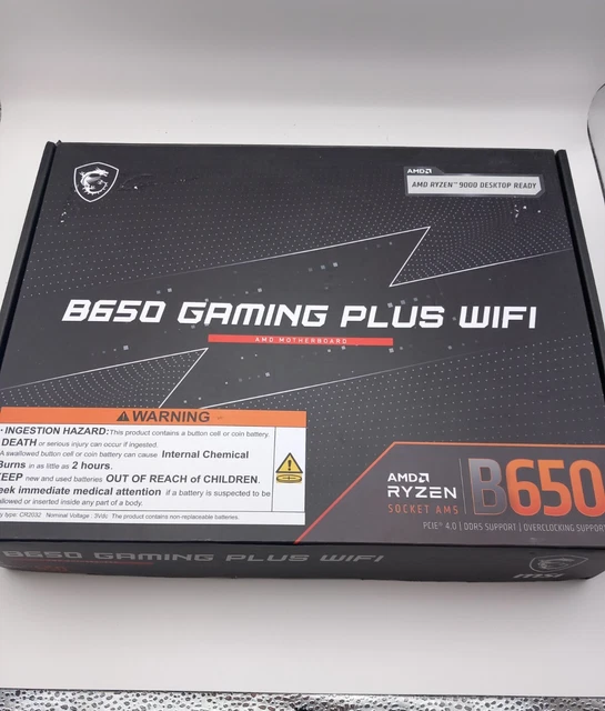 MSI B650 GAMING PLUS WIFI motherboard AMD B650 Socket AM5 ATX £109.99 ...