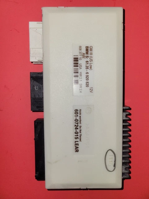99-03 BMW 528I 540i Body Control Module Computer BCM BCU Unit 60837710 ...