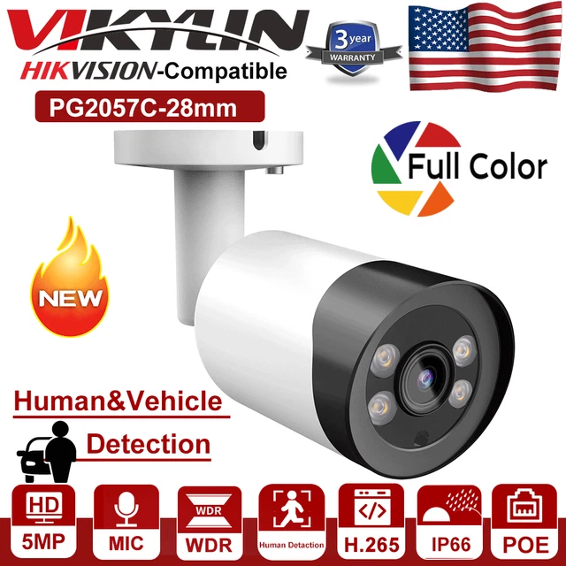 VIKYLIN 5MP COLORVU IP Camera Hikvision Compatible MIC POE Full Color ...