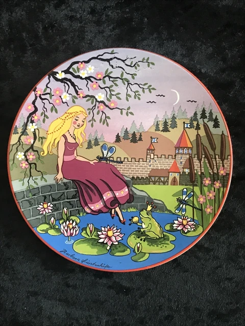 POOLE POTTERY FROG Prince 15 cm Collector's Plate by Barbara ...
