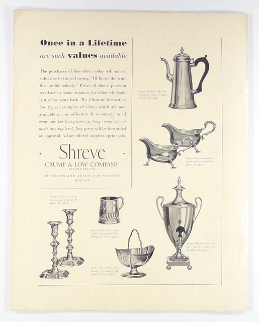 1932 MAR MAGAZINE ANTIQUES wallpaper PIECRUST TABLES Chinese porcelain ...