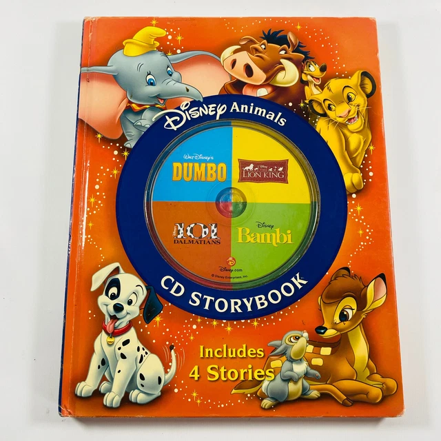 CHILDREN’S DISNEY ANIMALS CD Storybook Dumbo The Lion King Bambi 101 ...