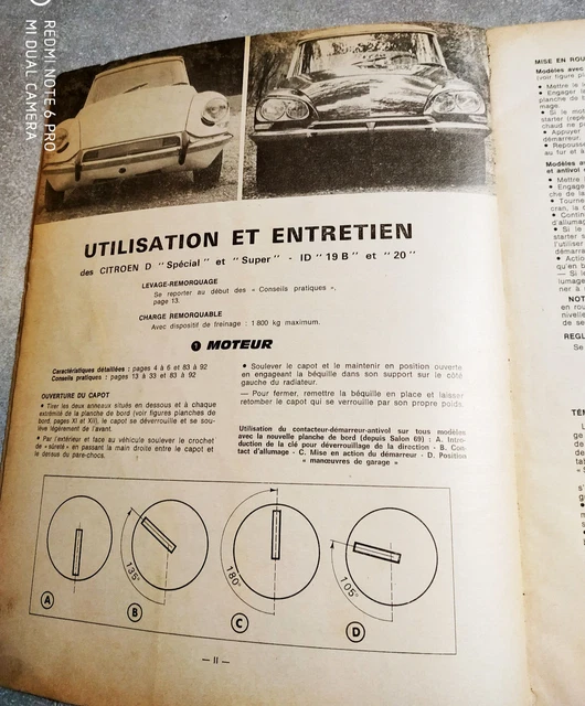 REVUE TECHNIQUE AUTOMOBILE citroen ds. EUR 2,00 - PicClick FR
