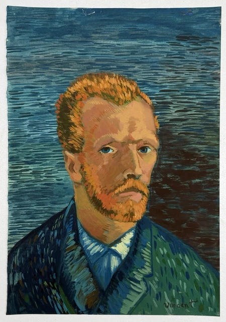 VINCENT VAN GOGH (Handmade) Drawing On Old Paper Signed & Stamped, Vtg ...