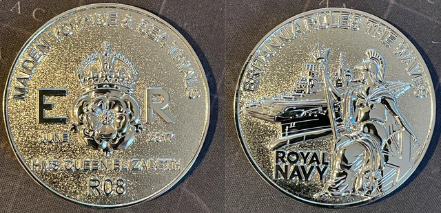 HMS QUEEN ELIZABETH Challenge Coin EUR 13,70 - PicClick FR